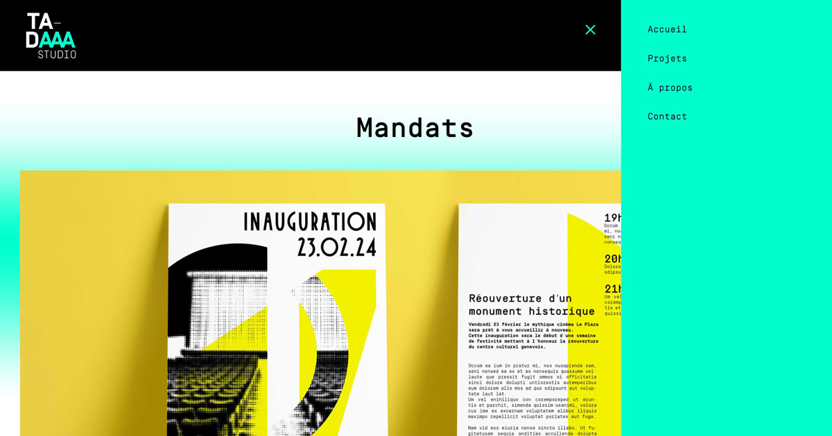 Ta-Daaa Studio Genève Design graphique et d'interaction